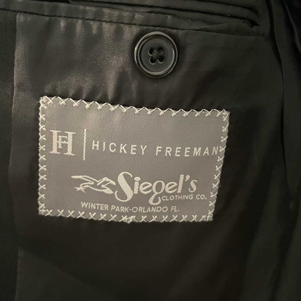 Hickey Freeman Men’s Suit Jacket Black - Gem